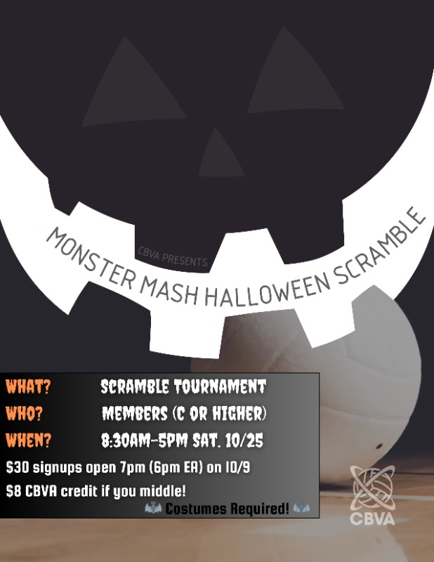 Monster Mash Halloween Scramble 2025 - GENERAL SIGN-UP - TeamArrange ...